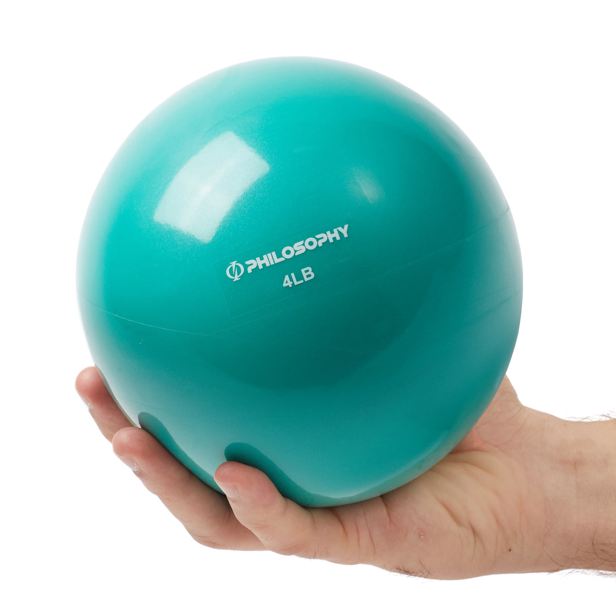 OPEN BOX - Toning Ball, 4 LB, Teal - Soft Weighted Mini Medicine Bal ...