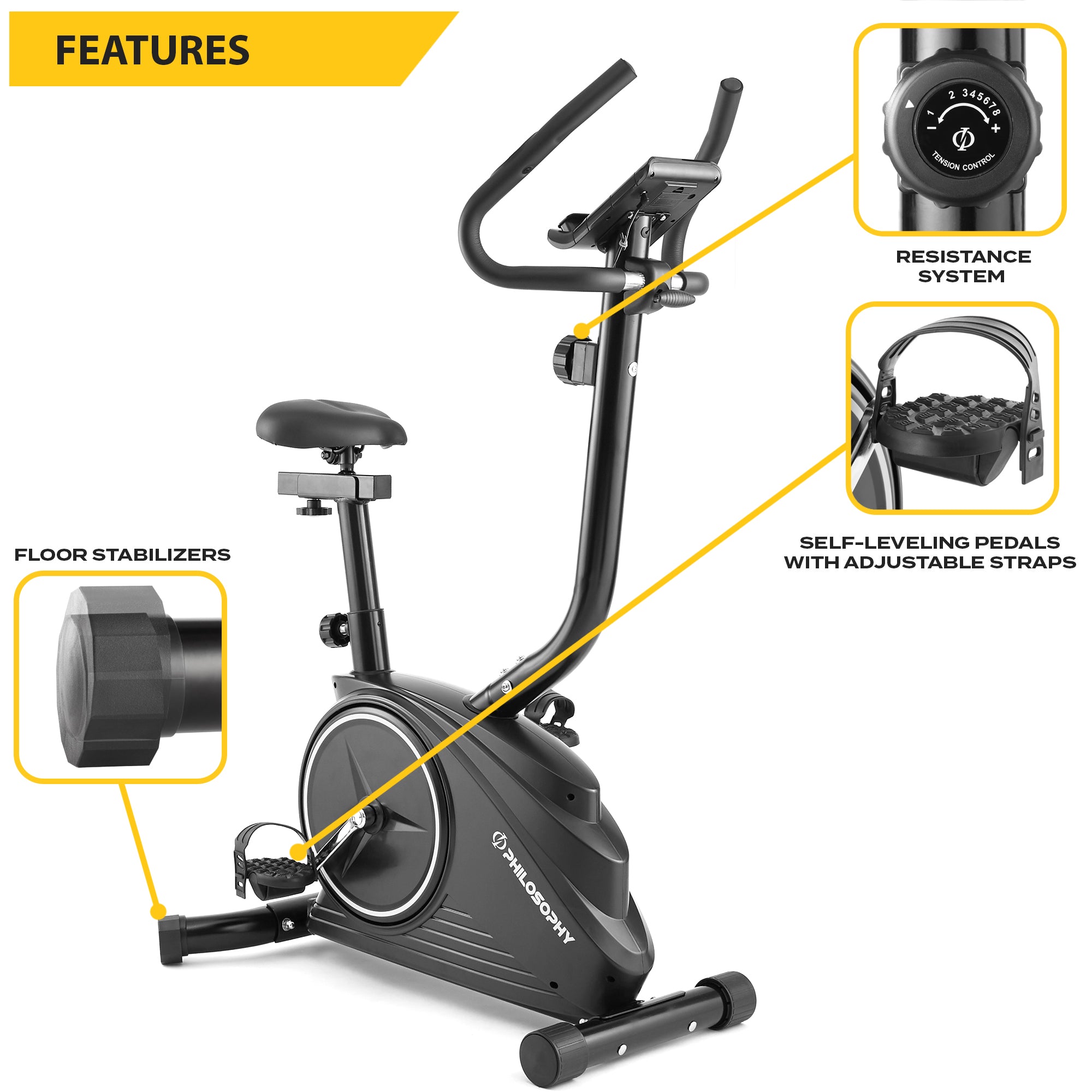 Stationary Indoor Exercise Bike – philosophygym.com